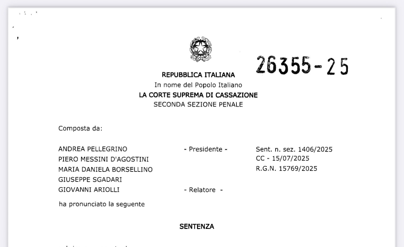 PENALE: LA CASS. PEN., SEZ. III, N. 26355/2025 CHIARISCE CHE IL REATO ...